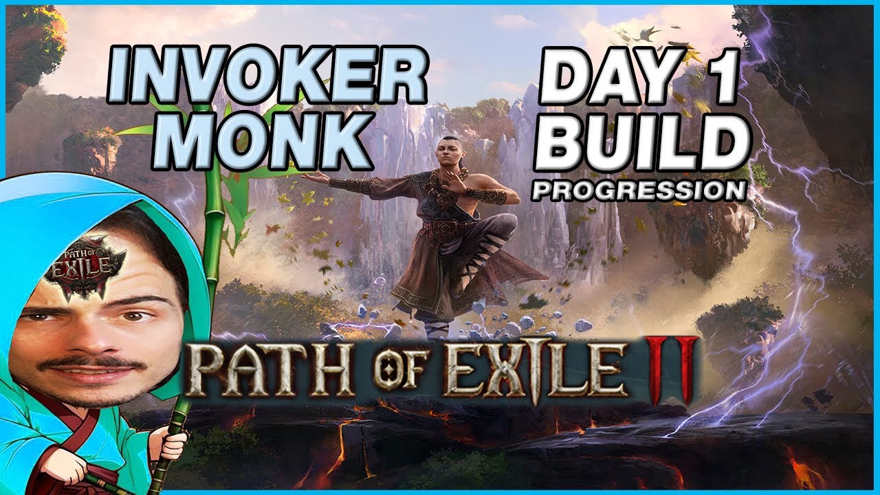 INVOKER MONK: Day 1 Melee Build Progression | Path of Exile 2 - YouTube