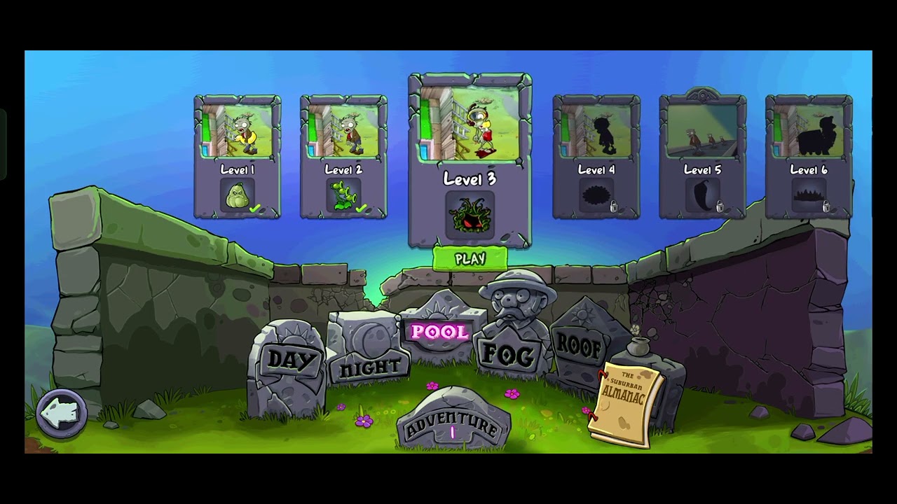 PVZ 1 Mobile Gameplay - Part 5 Pool Level 1-3 - YouTube