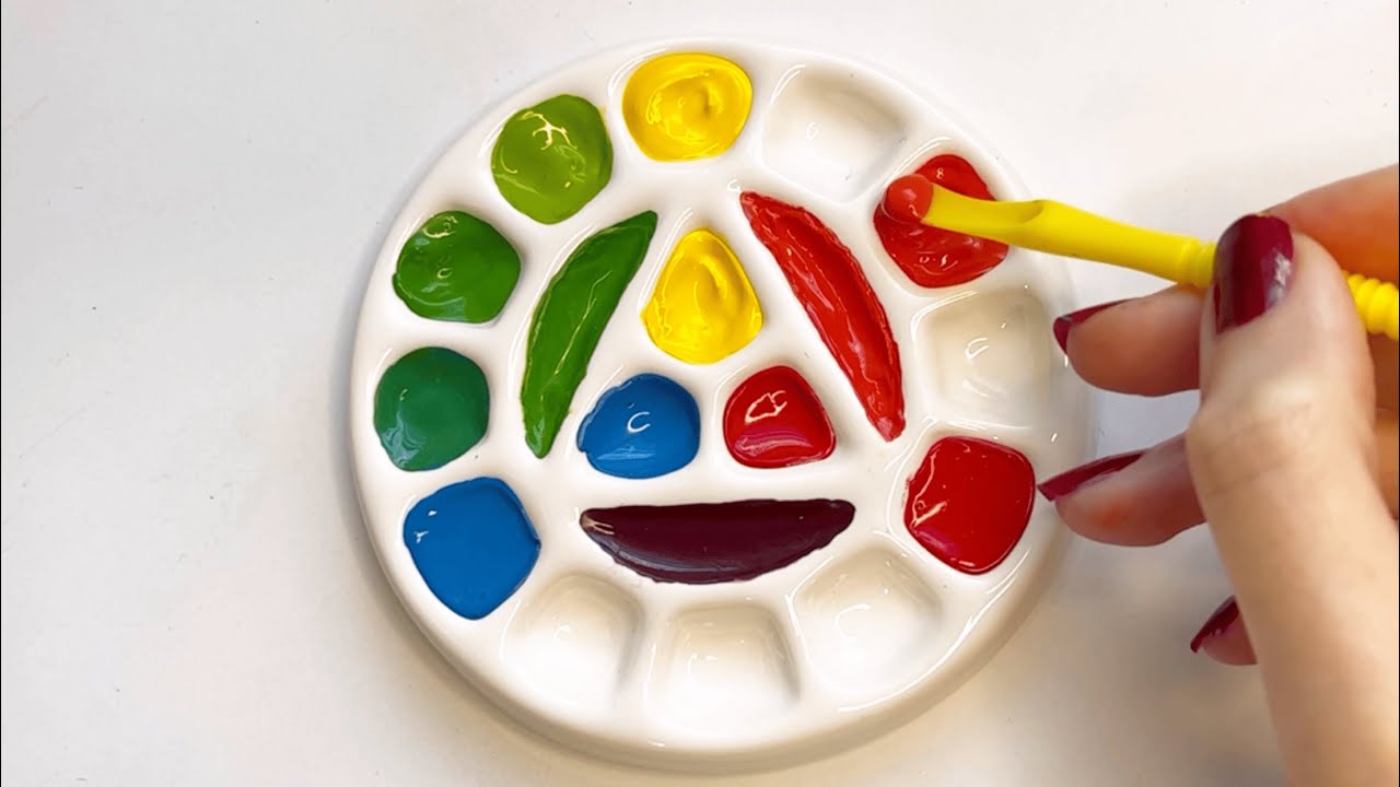 Creating Itten's Color Wheel: A Color Mixing Tutorial #colors - YouTube