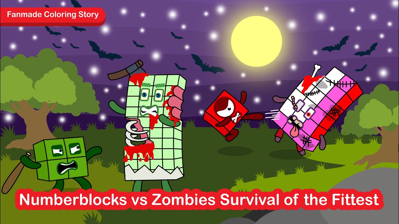 Numberblocks vs Zombies Survival of the Fittest | Numberblocks Fanmade ...