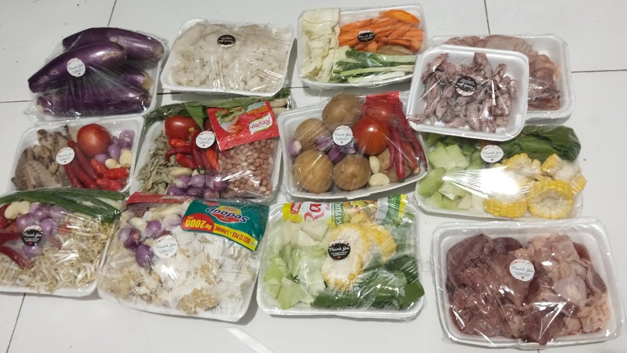 packing sayuran segar siap masak|packing sayuran pakai warp |giear ...