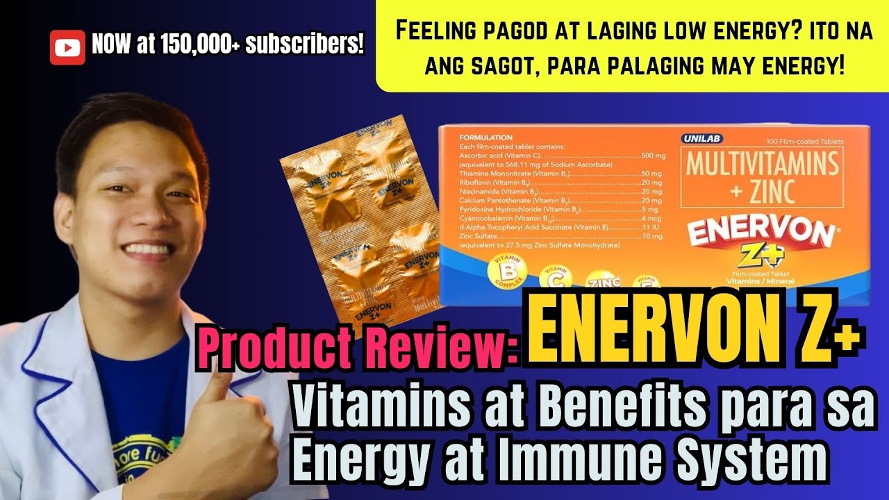 Product Review: ENERVON Z+ l Vitamins at Benefits para sa Energy at ...