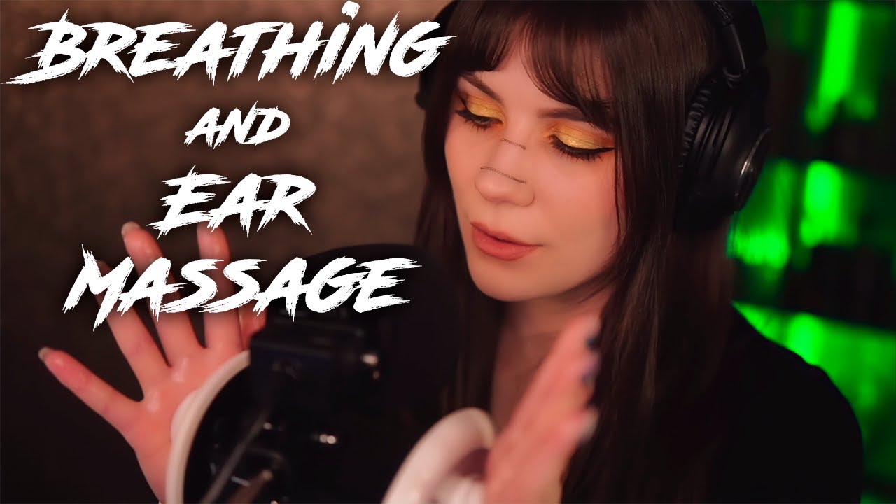 ASMR Breathing and Ear Massage - YouTube