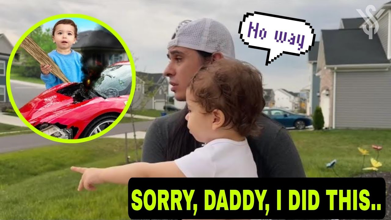 Cyrus Dobre's 2-Year-Old Son CAIO WRECKS Their Brand New Ferrari! # ...