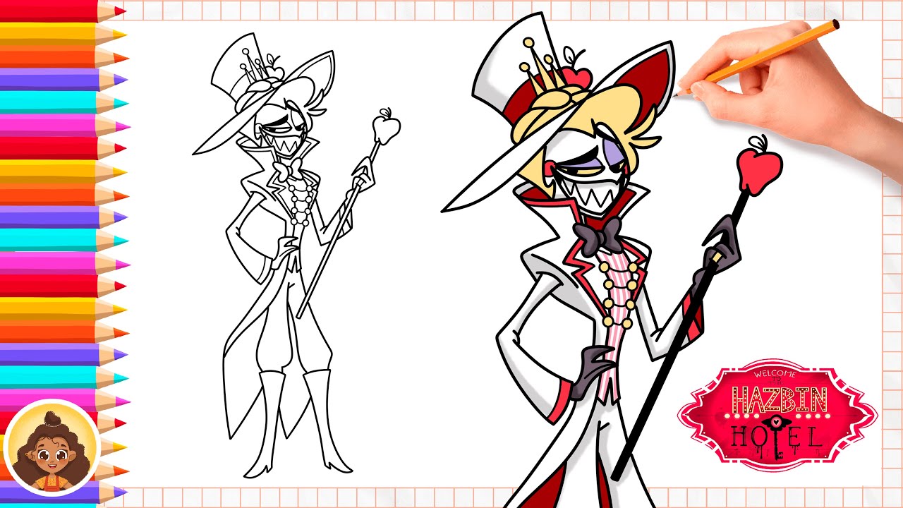 How to Draw Lucifer | from Hazbin Hotel - YouTube