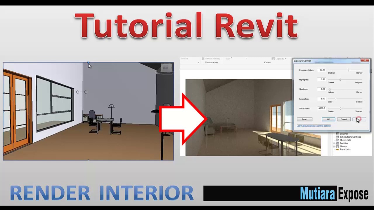 KURSUS REVIT - RENDER INTERIOR Pakai Revit - YouTube