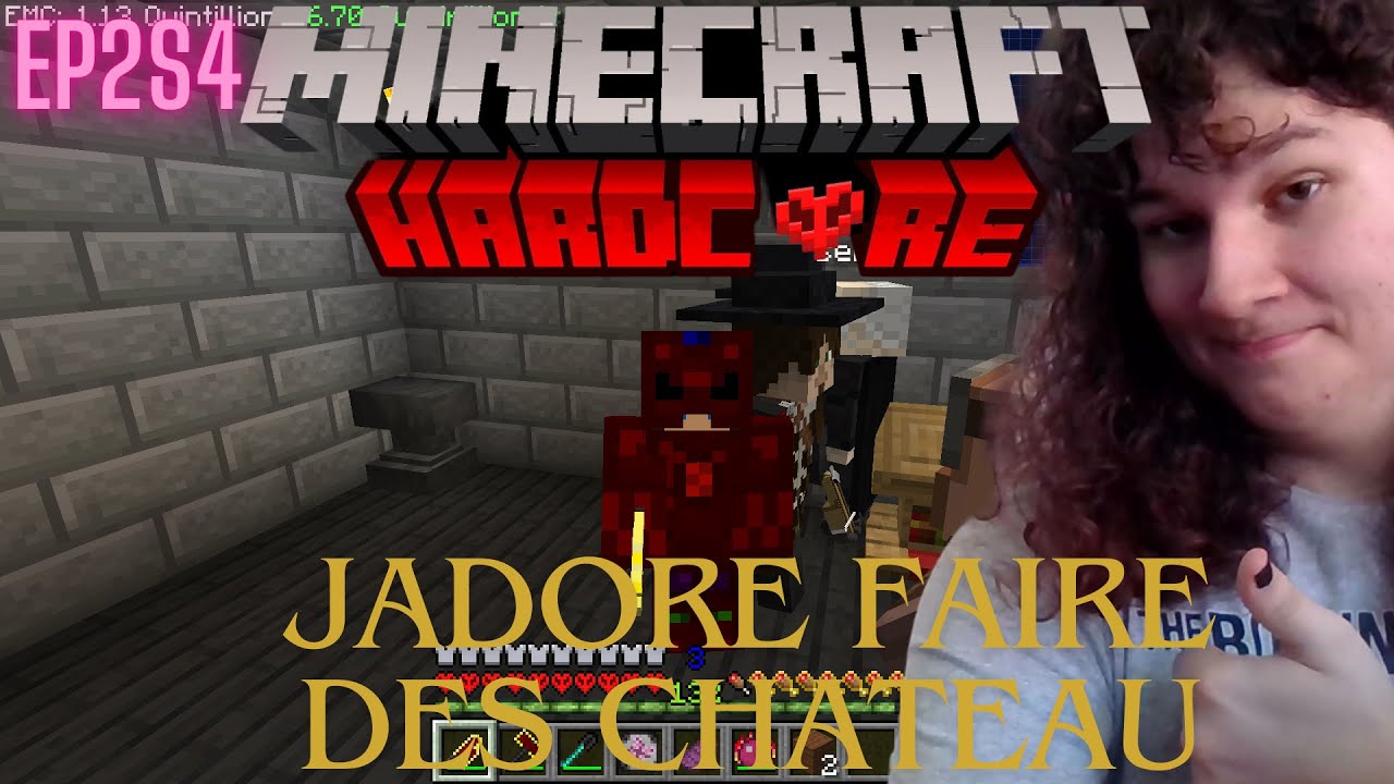 jadore faire des chateau minecraft hardcore ep 2s4 - YouTube