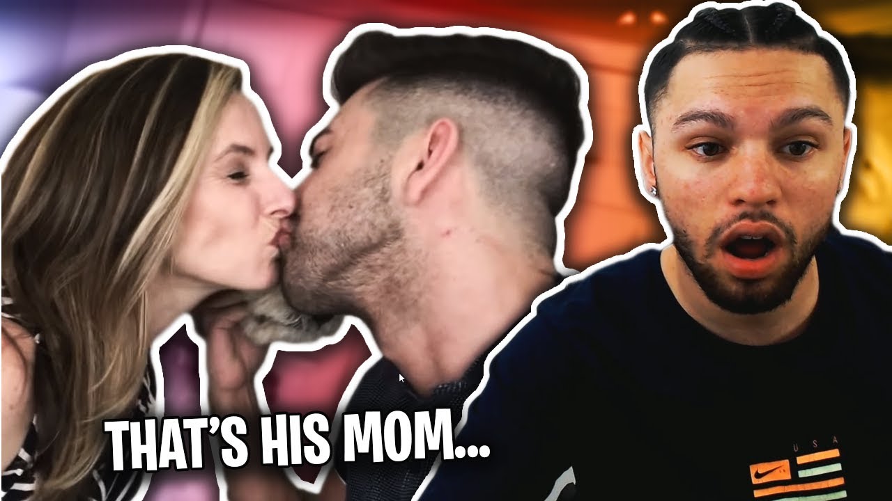 Youtuber Kisses His Mom Reaction Youtube
