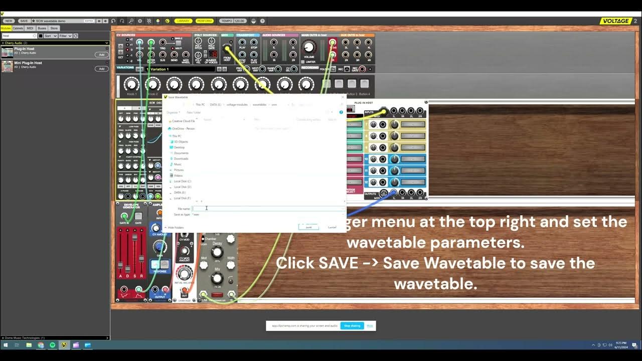 SCW Oscillator - Save wavetable - YouTube