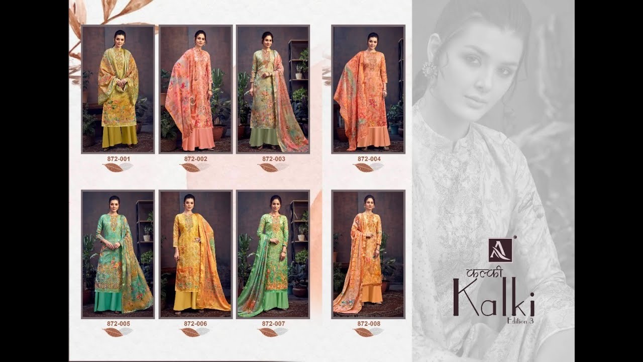 Alok Suit Kalki 3 Banarasi Jacquard Digital Print Suit || Latest Design ...