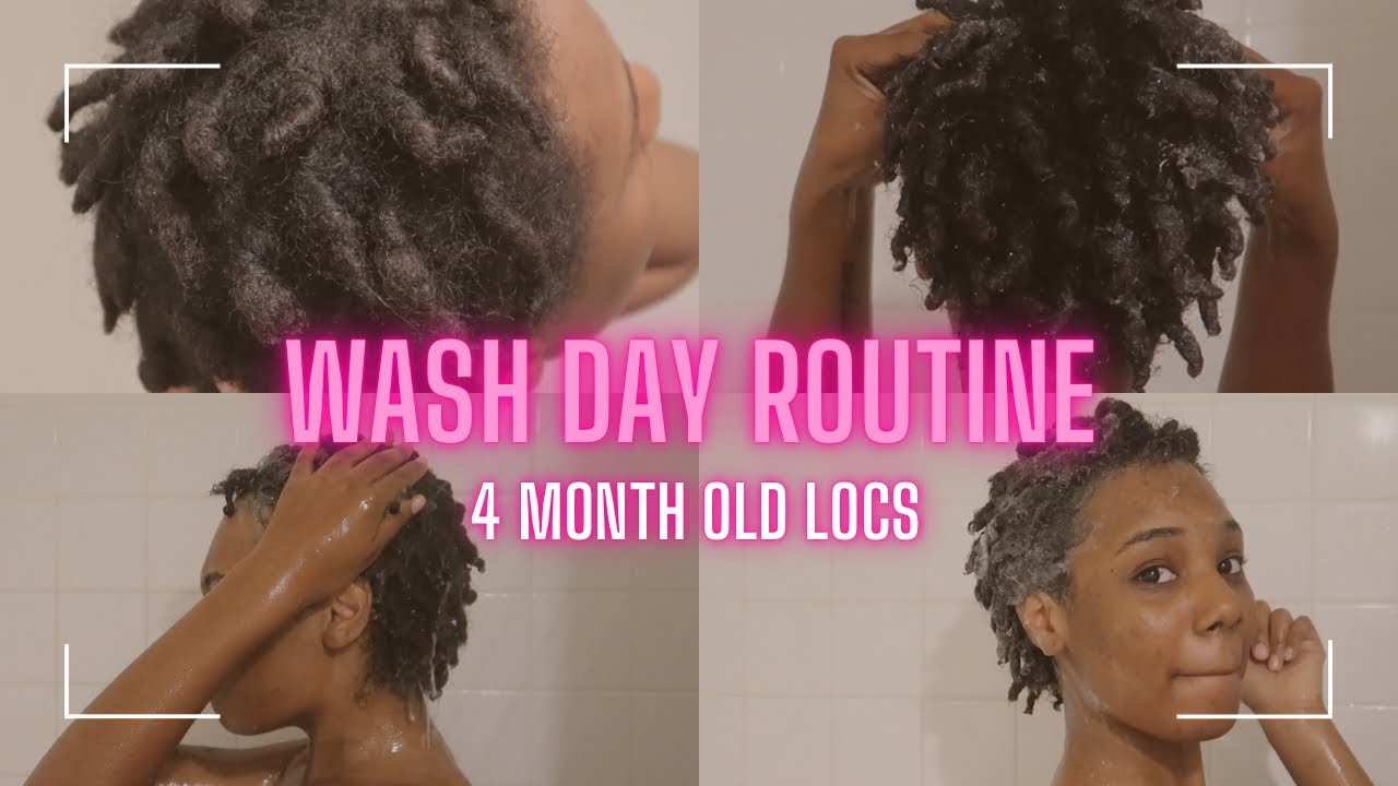 Wash day routine on my 4 month Starter locs (coils) | Goldey Loc - YouTube