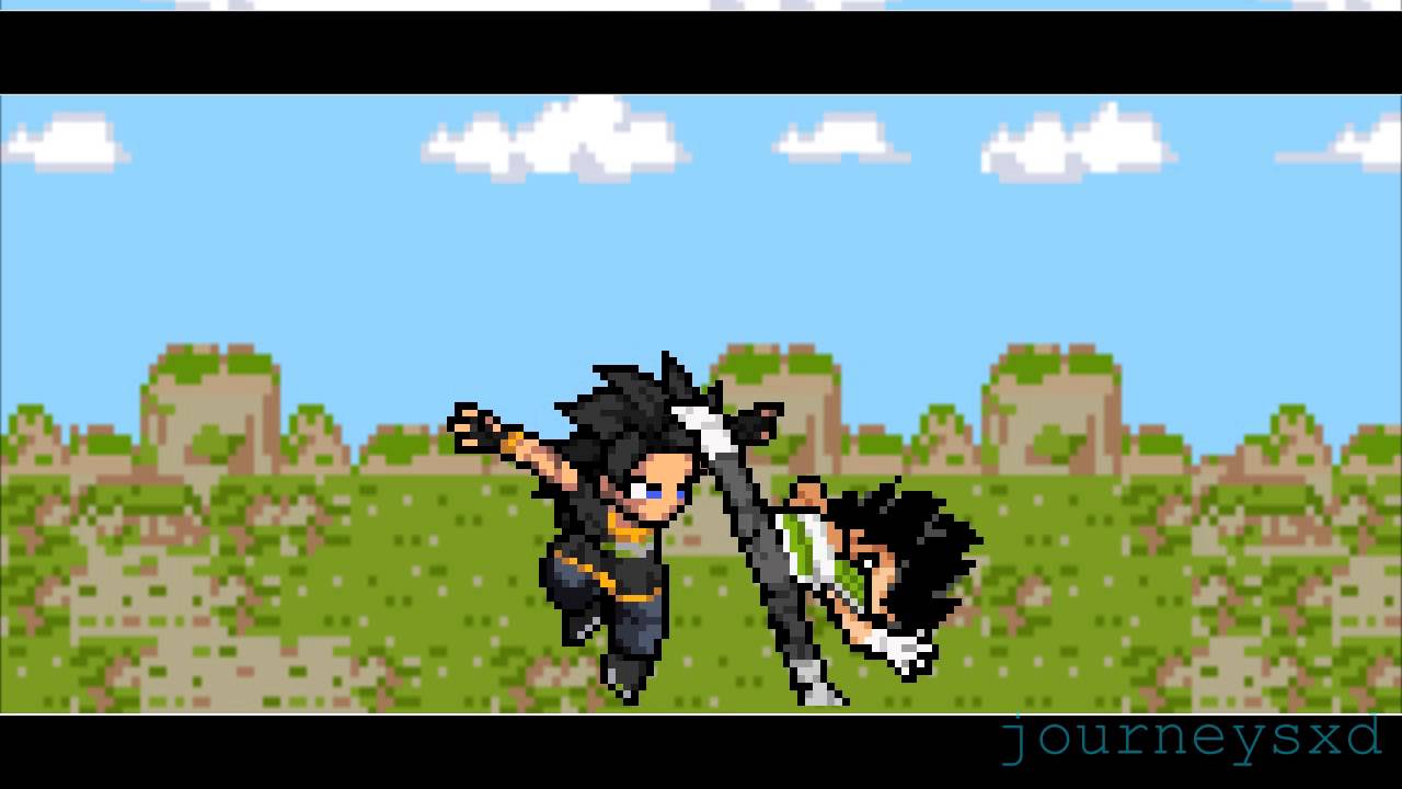 dbz sprite fight pt 1 - YouTube