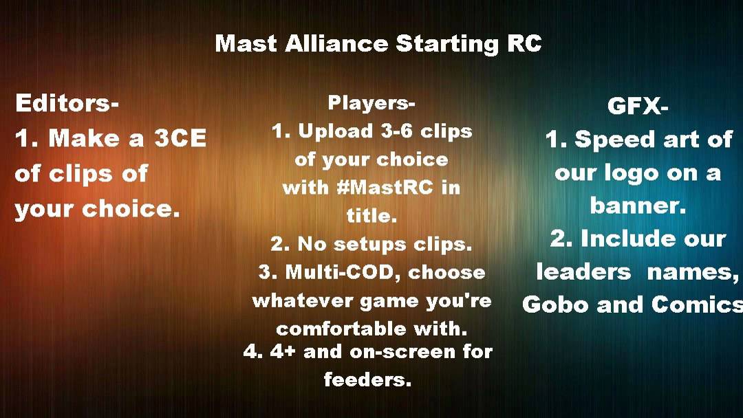 Mast Alliance Starting RC - YouTube