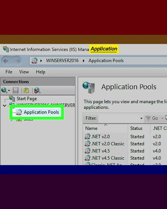 How to Restart Application Pool in IIS Manager - YouTube
