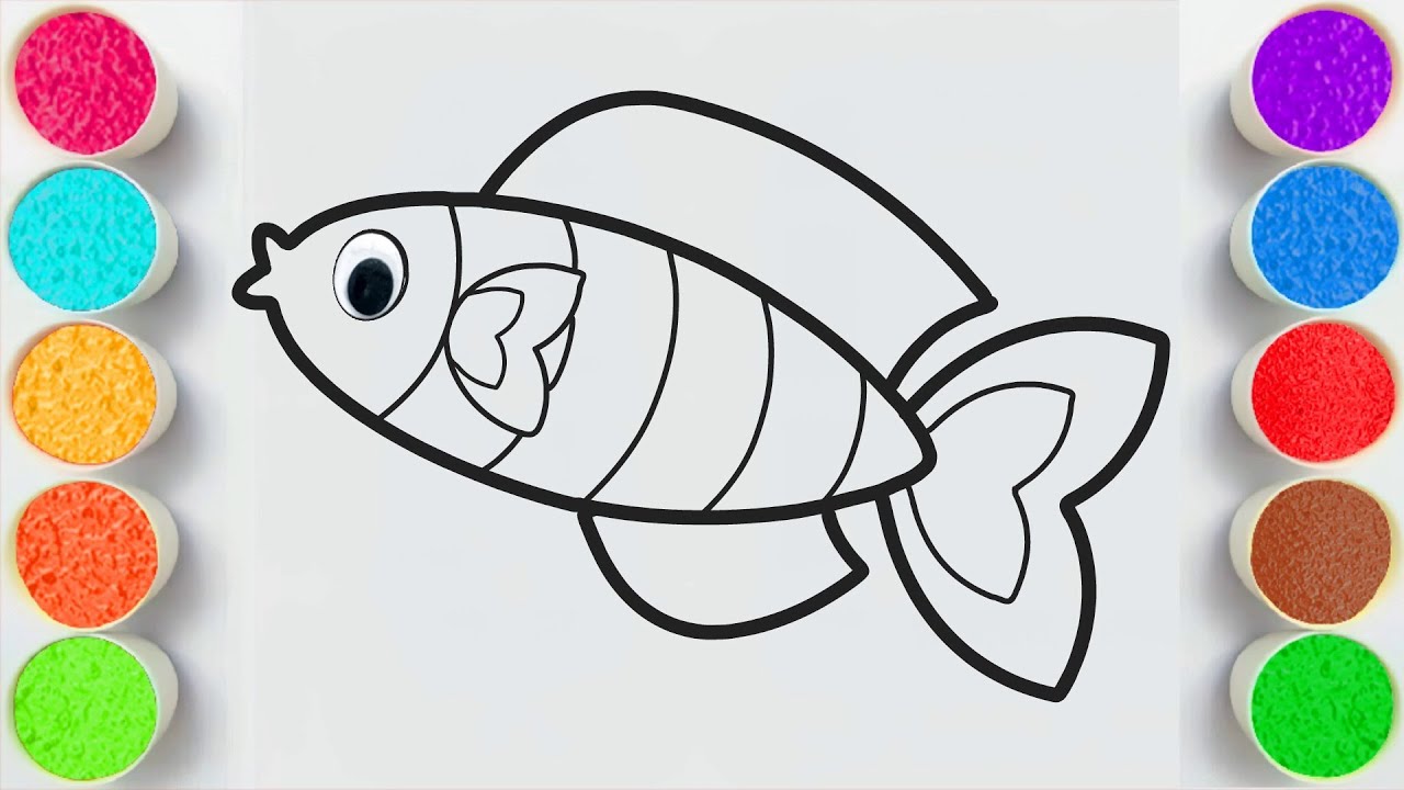 How to Draw and Paint Fish | Drawing, Coloring and Painting Ideas ...