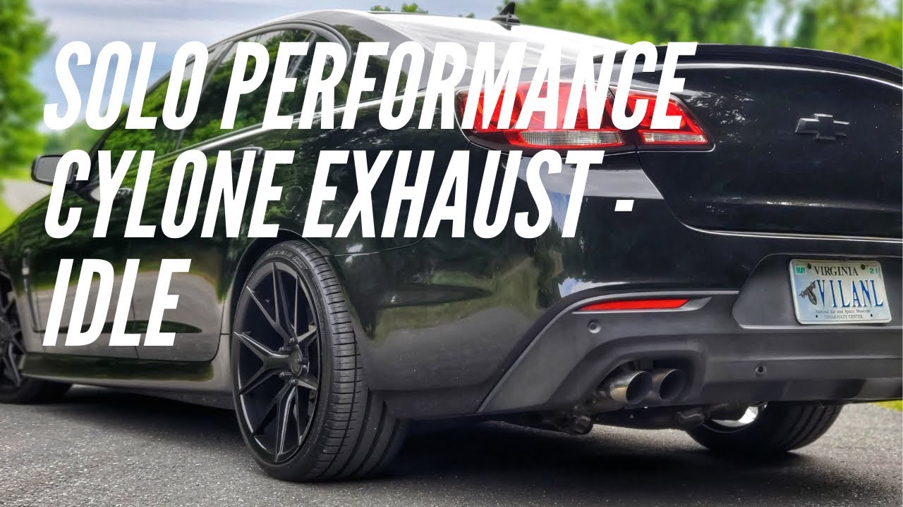 2014 Chevy SS Idling Solo Cyclone Exhaust - Recorded in 4k - YouTube