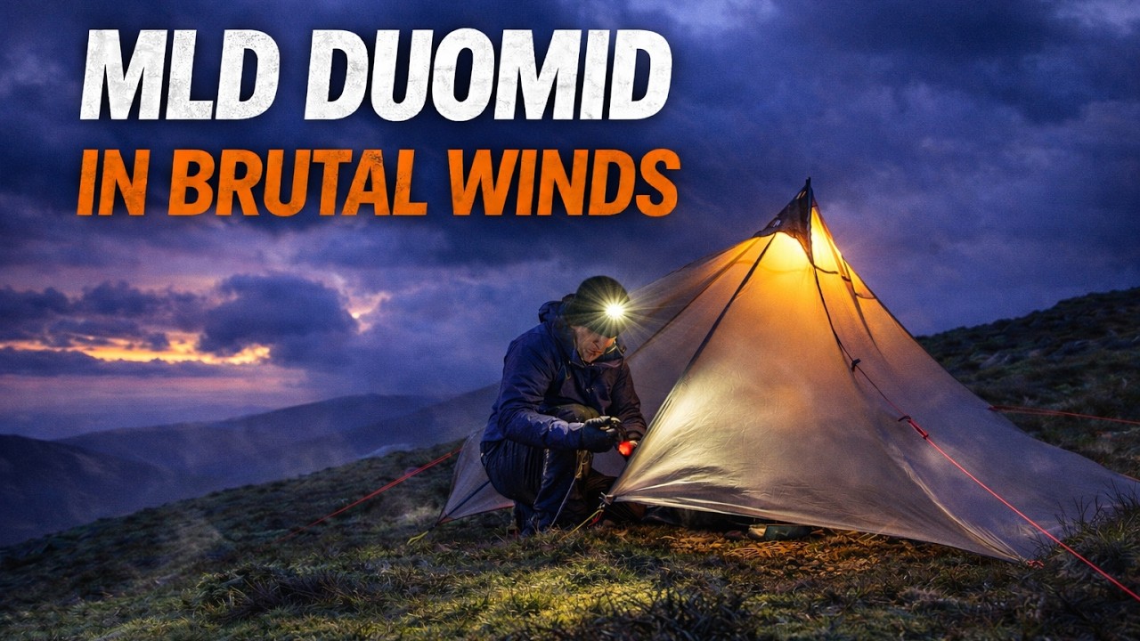 Summit Camping in Strong Winds | MLD Duomid Test - YouTube