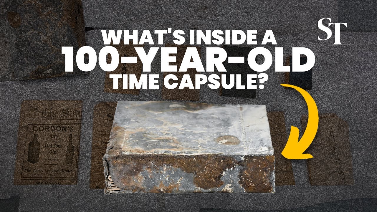 What's inside a 100-year-old time capsule in Singapore? - YouTube