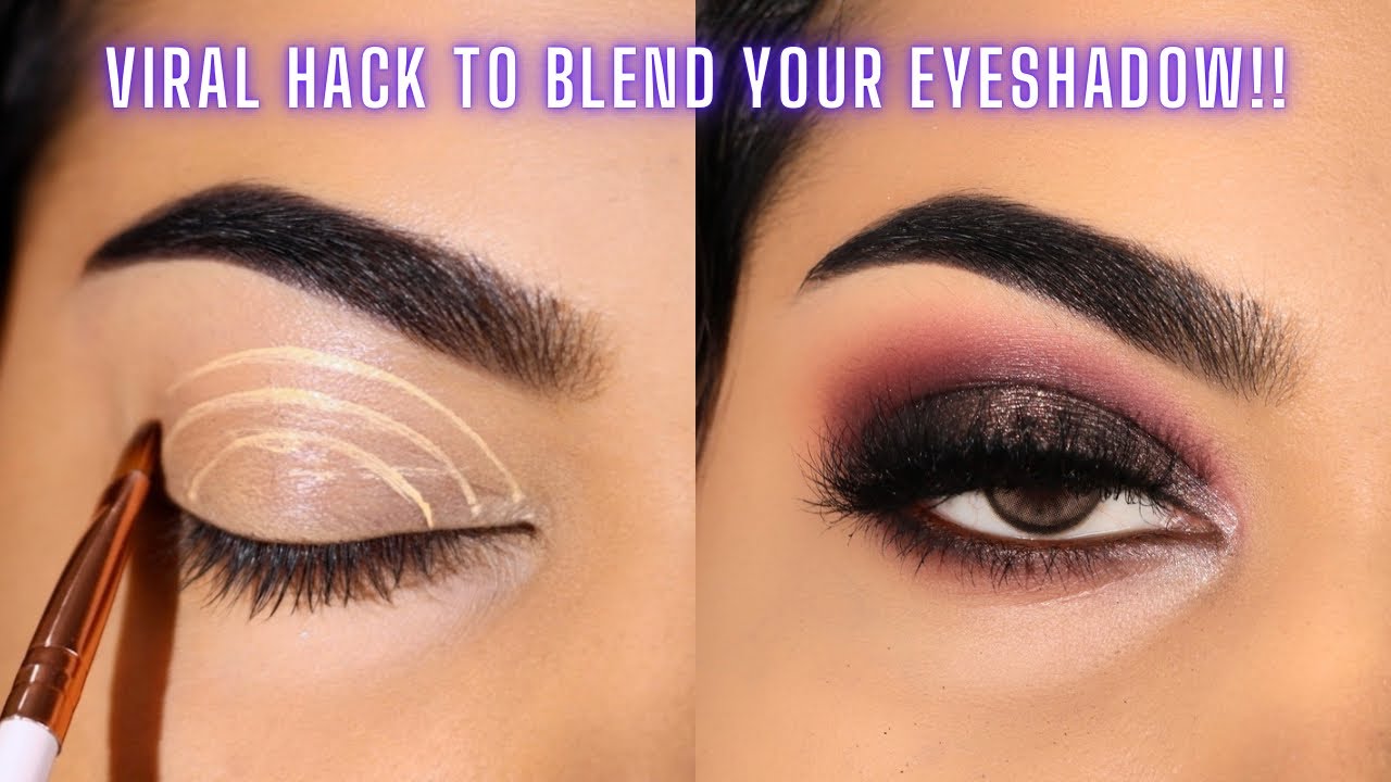 TRY THIS HACK TO ACHIEVE A PERFECT EYESHADOW BLEND!! | Eye Makeup ...