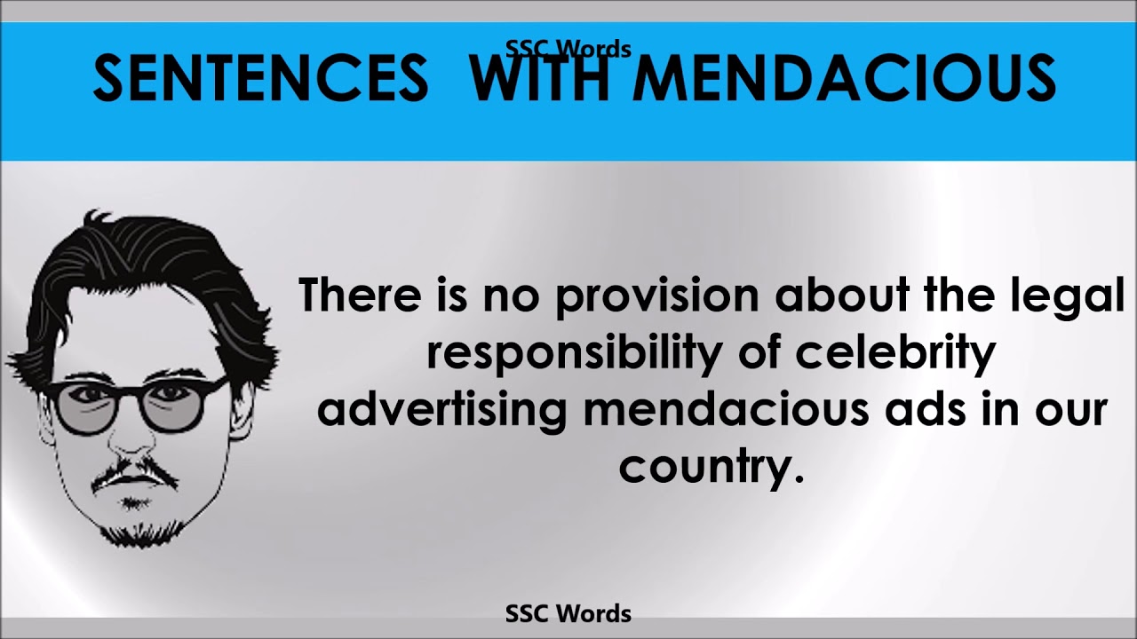 Mendacious - Improve English - Meaning and 5 sentences - GRE / CAT ...
