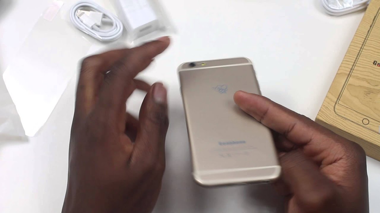 Goophone i6 Gold Unboxing - 720p / 4.7" - Quad Core - iOS 8 - Goophone ...