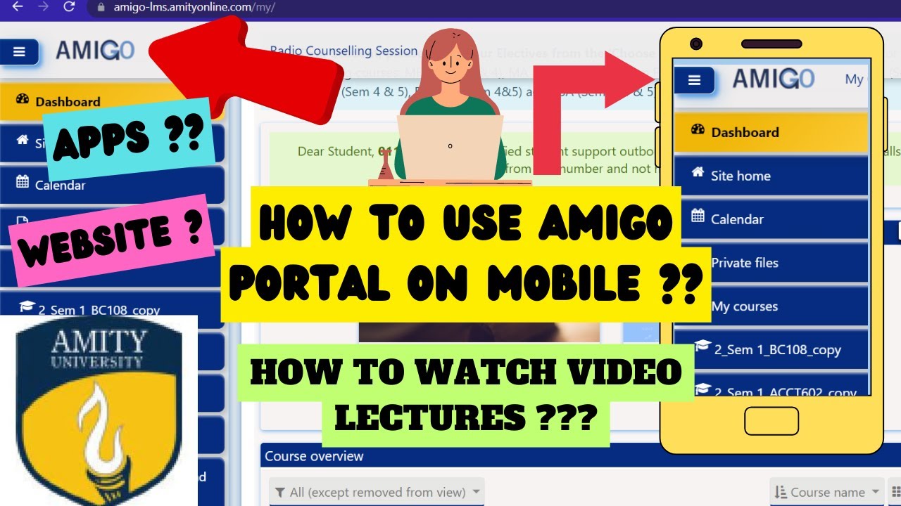 HOW to Use AMIGO PORTAL on MOBILE🔥| 2 APPS With one WEBSITE EXPLANED !! - YouTube