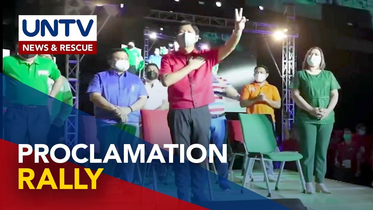 BBM-Sara UniTeam kickoff campaign trail in PH Arena - YouTube