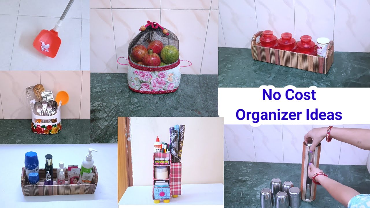 No Cost & Low Cost Organizer Idea From Waste Materials/Diy Organizer ...