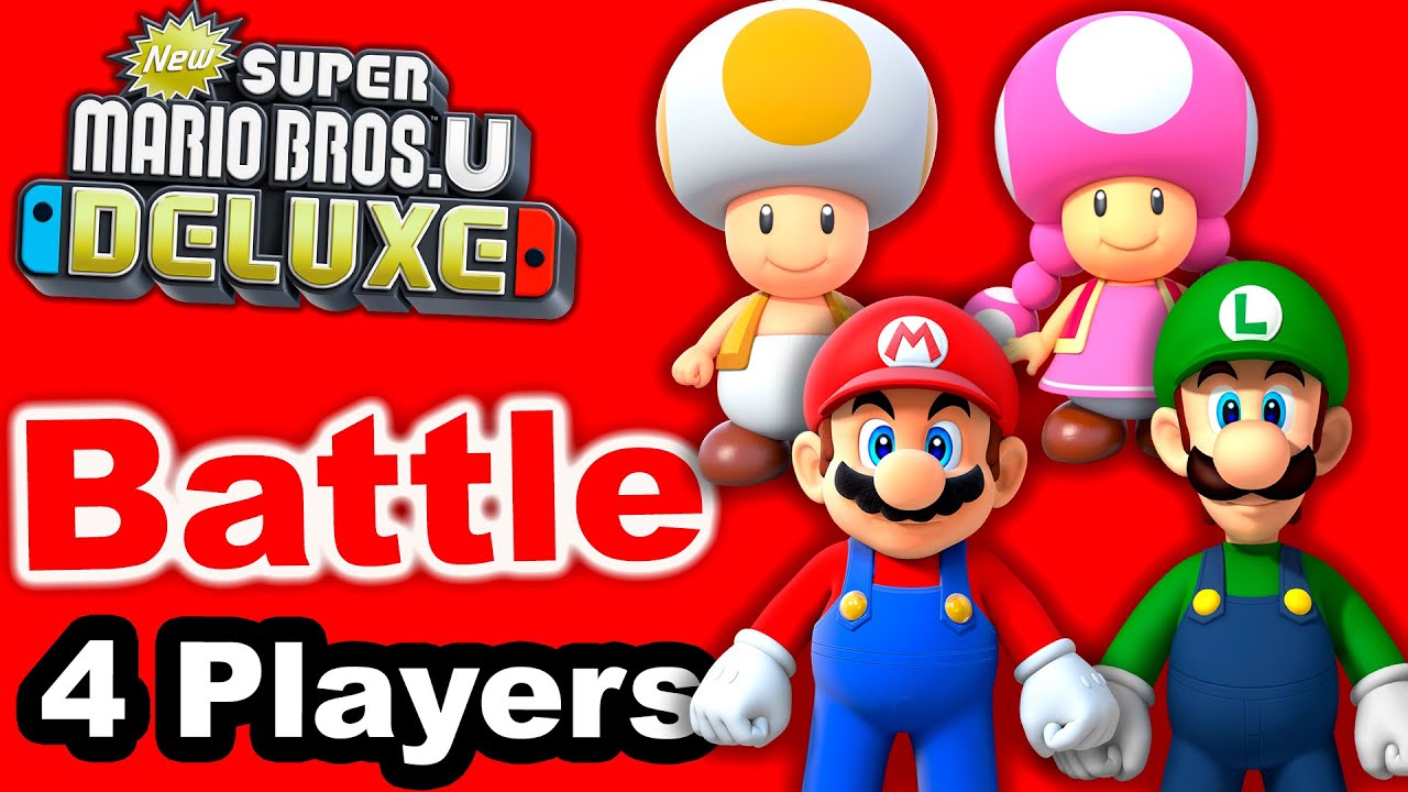 New Super Mario Bros. U Deluxe Coin Battle – 4 Player (Multiplayer ...