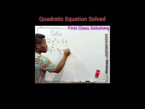 Tricky Quadratic Equation Solved - YouTube