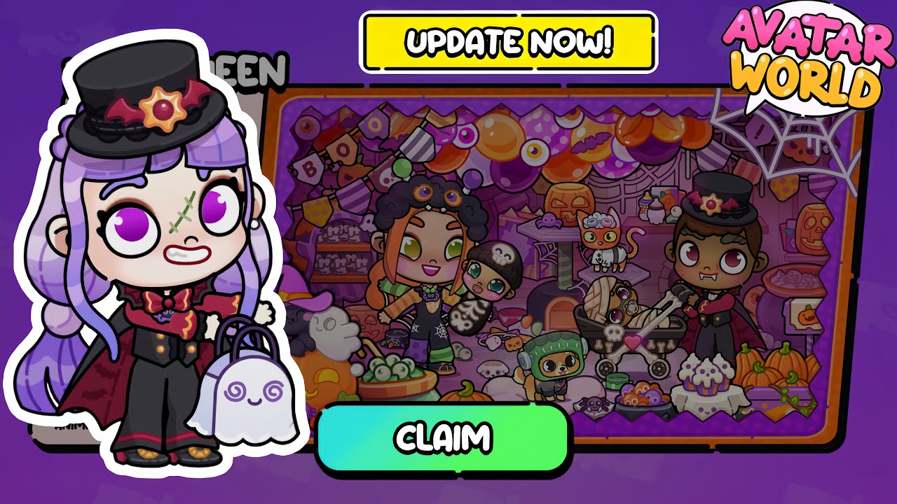 NEW UPDATE FREE ⭐️ HALLOWEEN 🎃 IN AVATAR WORLD 🌏 ALL SECRETS AND HACKS ...