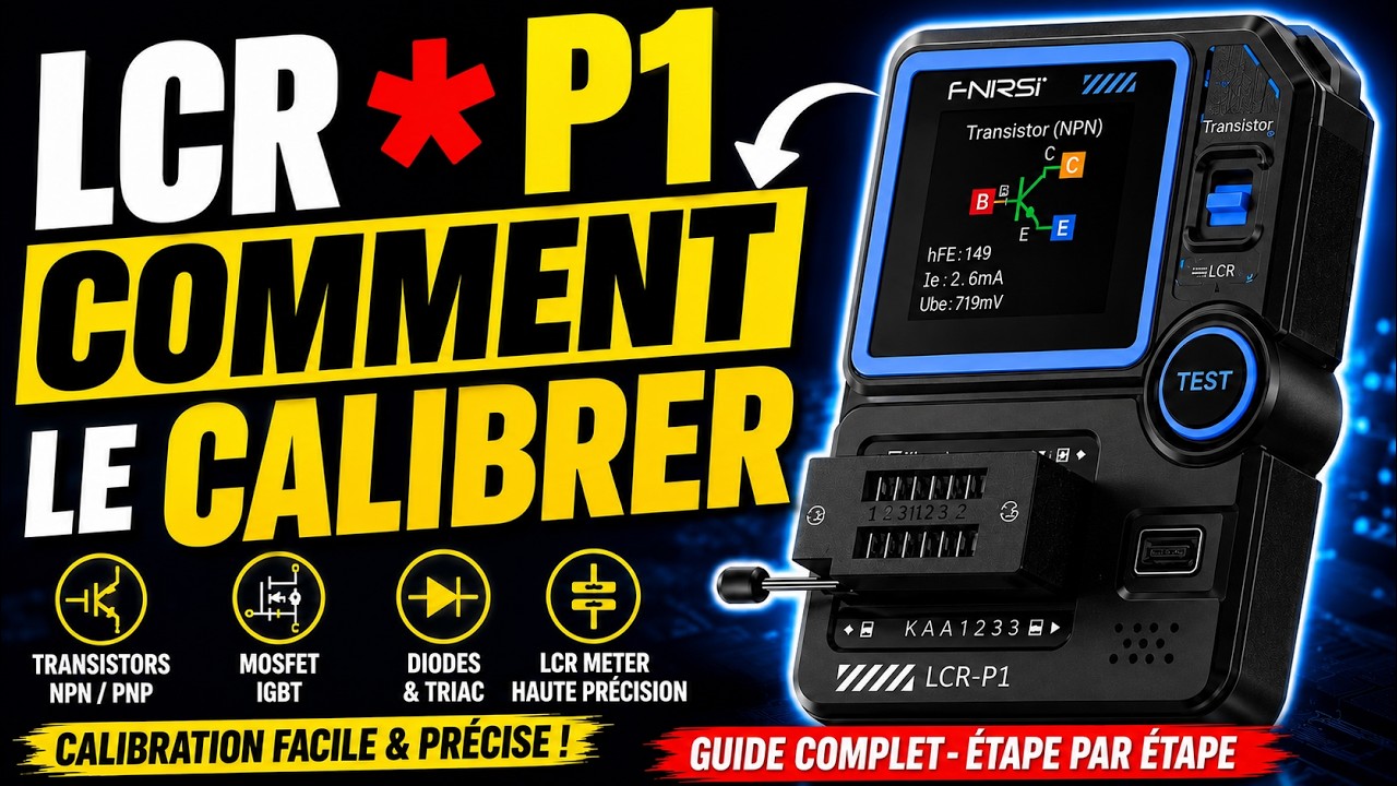 Comment calibrer le testeur électronique FNIRSI lcr-p1 calibration ...