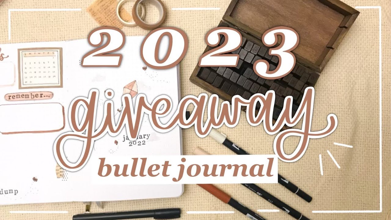2023 BULLET JOURNAL GIVEAWAY!! | 2023 Custom Bullet Journal Flipthrough ...