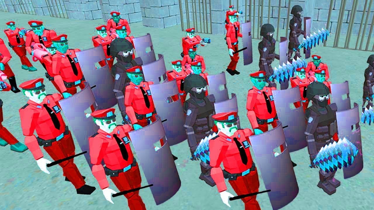 Battle Simulator Prison vs Police Walkthrough Android Gamepaly - YouTube