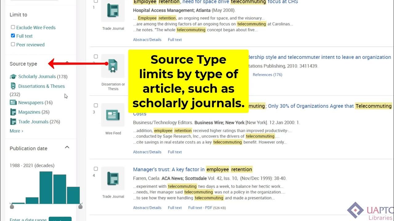 ABI Inform database - YouTube