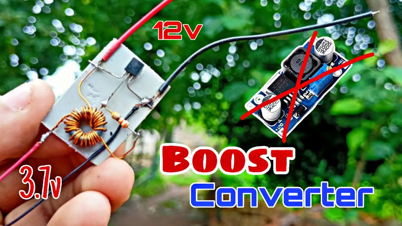 How to make Boost Converter at home || bc 547 transistor project - YouTube