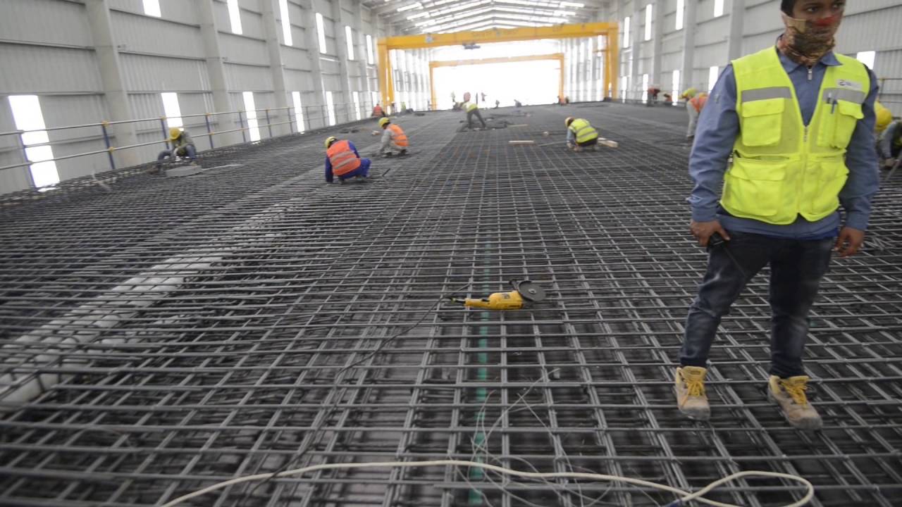 Installation of Rebar Girder - YouTube