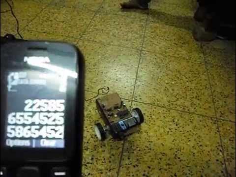 Cell phone controlled robotic vehicle - YouTube