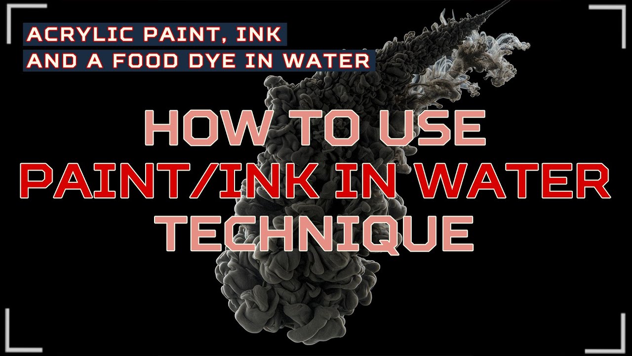 Ink In Motion. how to shoot ink in water. Behind The Scenes. - YouTube