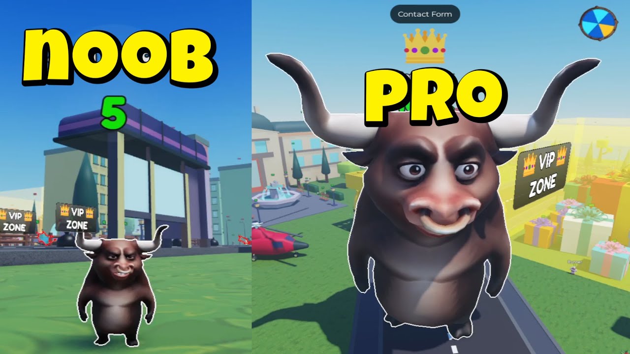 Went From Noob To Pro In Be a Bull Roblox! - YouTube