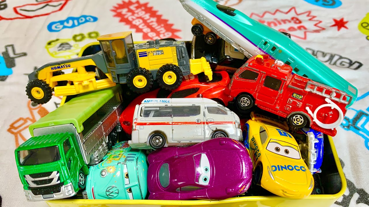 【TOMICA】Introduce mini cars! Disney Cars, ambulance, fire engine - YouTube