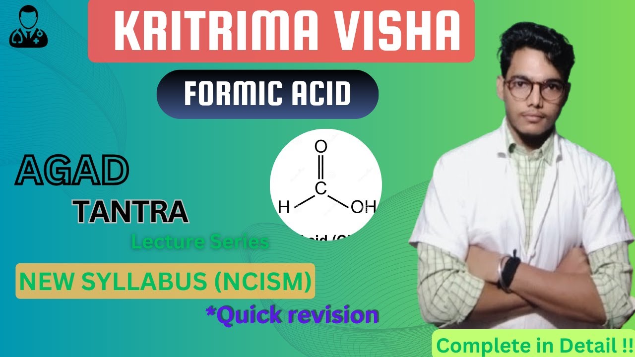 Formic acid | Kritima visha | Sthavar visha | Agadtantra | Organic acid ...