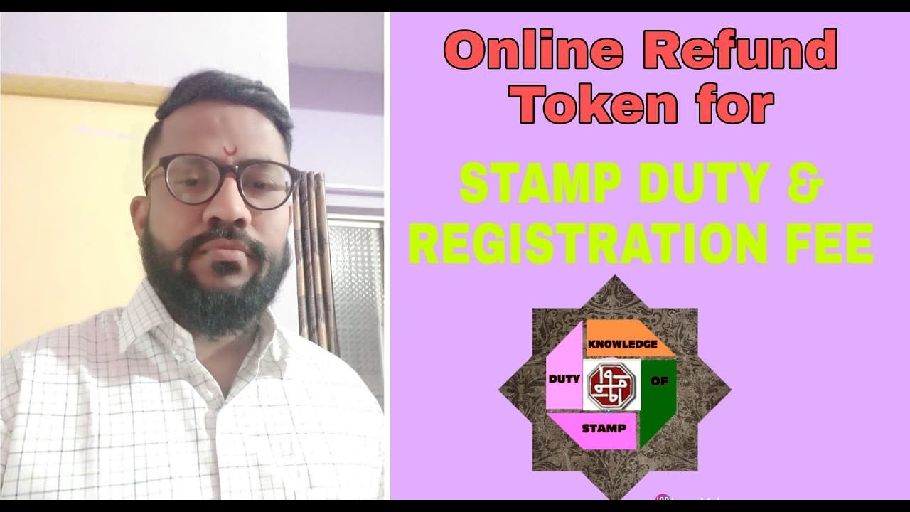 Online Refund Token for Stamp Duty & Registration fee - YouTube