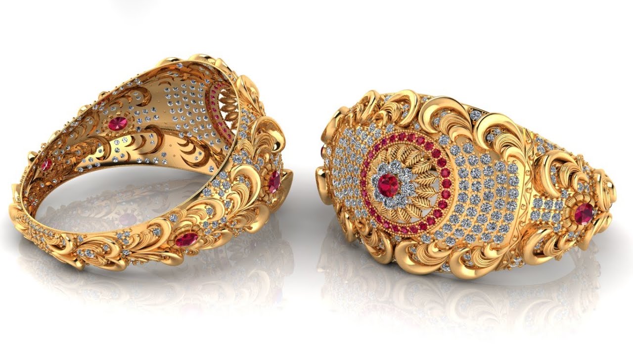 3d Jewelry Bracelet Bangle Cad Designs - YouTube