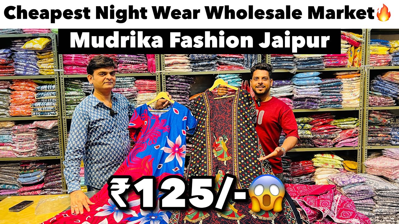 ₹125 NIGHTY & KURTIS | BIGGEST NIGHTY MANUFACTURER IN JAIPUR | NIGHTY ...