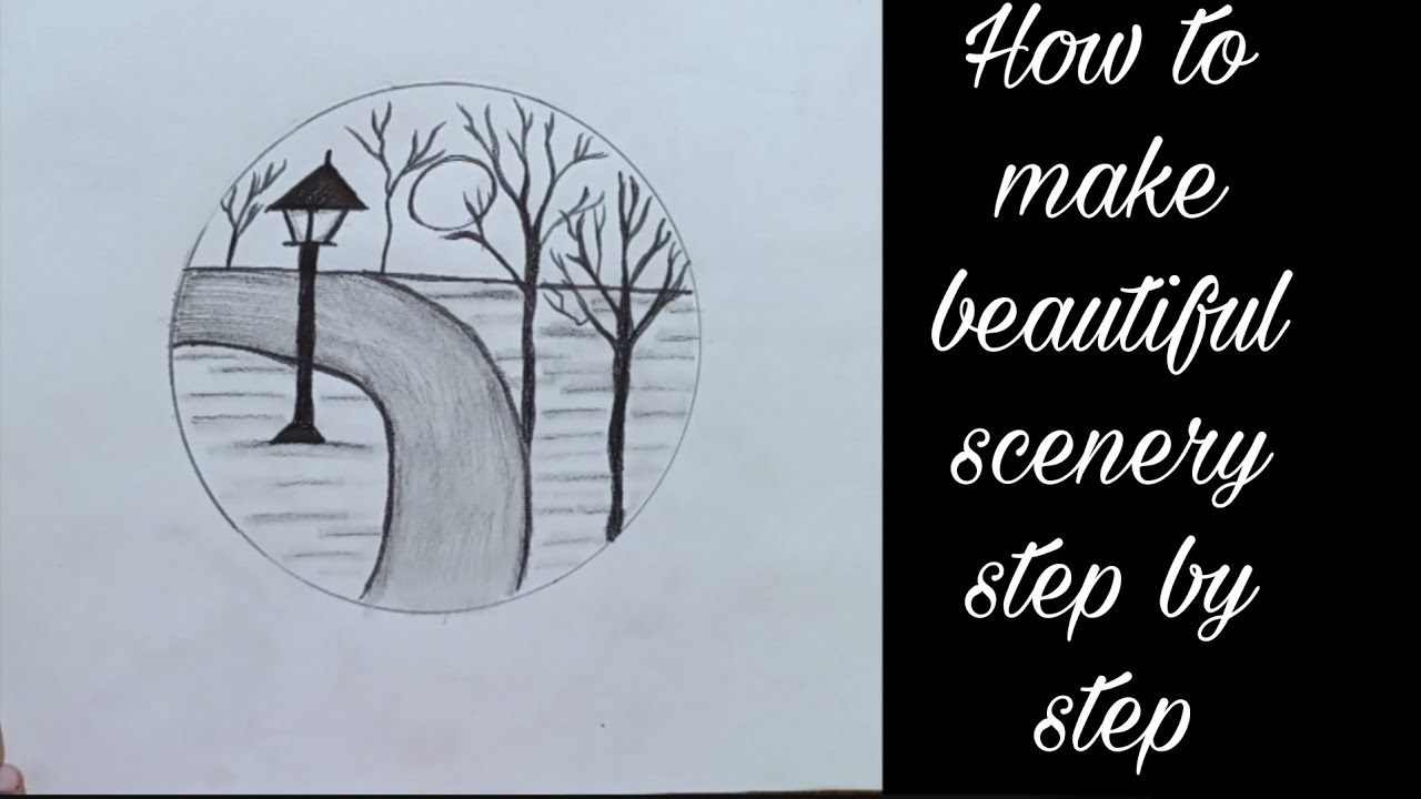 How to make nature scenery || How to make scenery step by step - YouTube