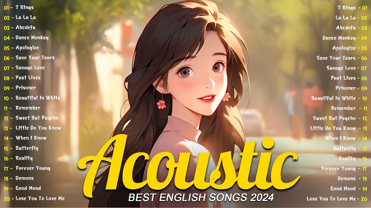 Greatest English Acoustic Cover Love Songs 2024 ️ Best Acoustic Cover ...