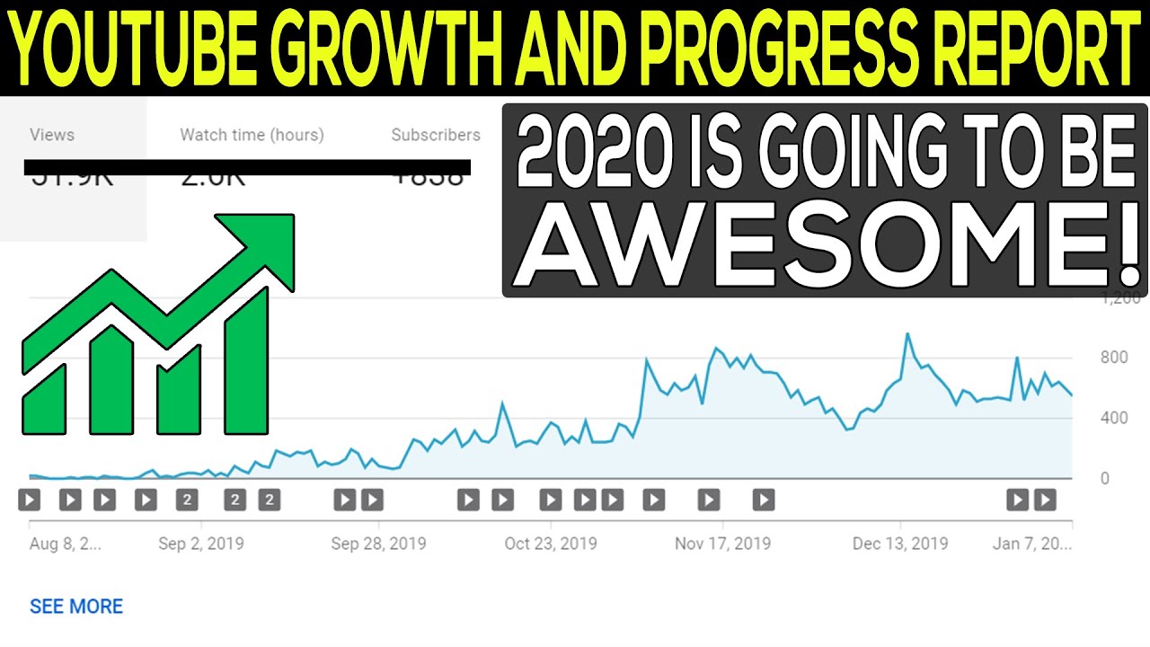 YouTube Growth & Progress Report - Full 2019 Stats REVEALED | My YT ...