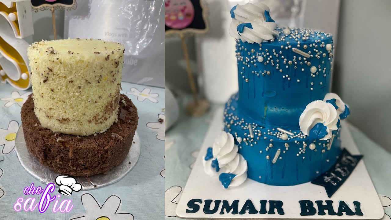 3 pound cake 2 tier and 2 flavor complete guide by Chef Safia | Vlogs ...