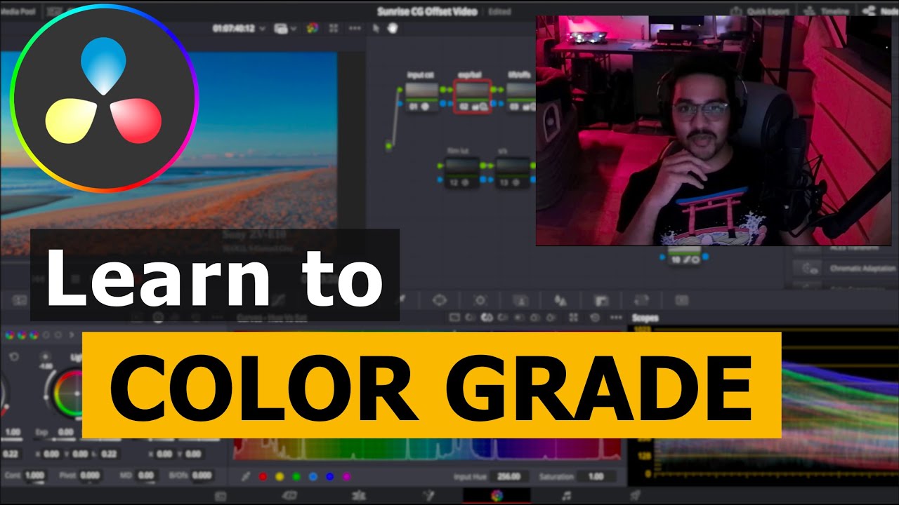 LEARN HOW TO COLOR GRADE || DaVinci Resolve - YouTube